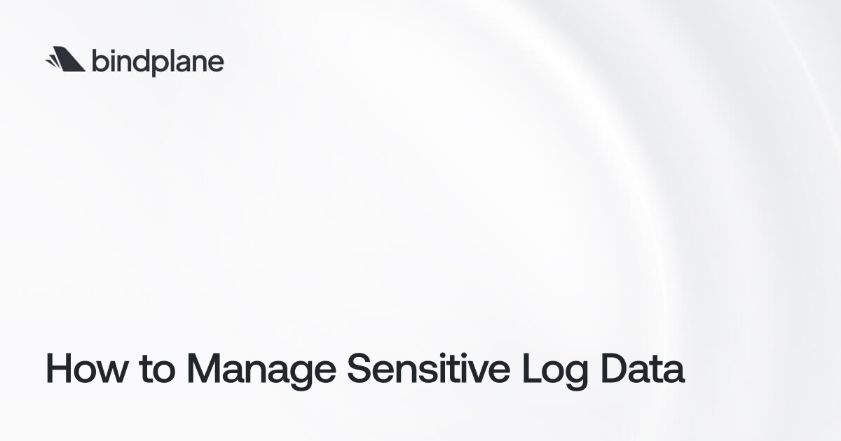 How to Manage Sensitive Log Data