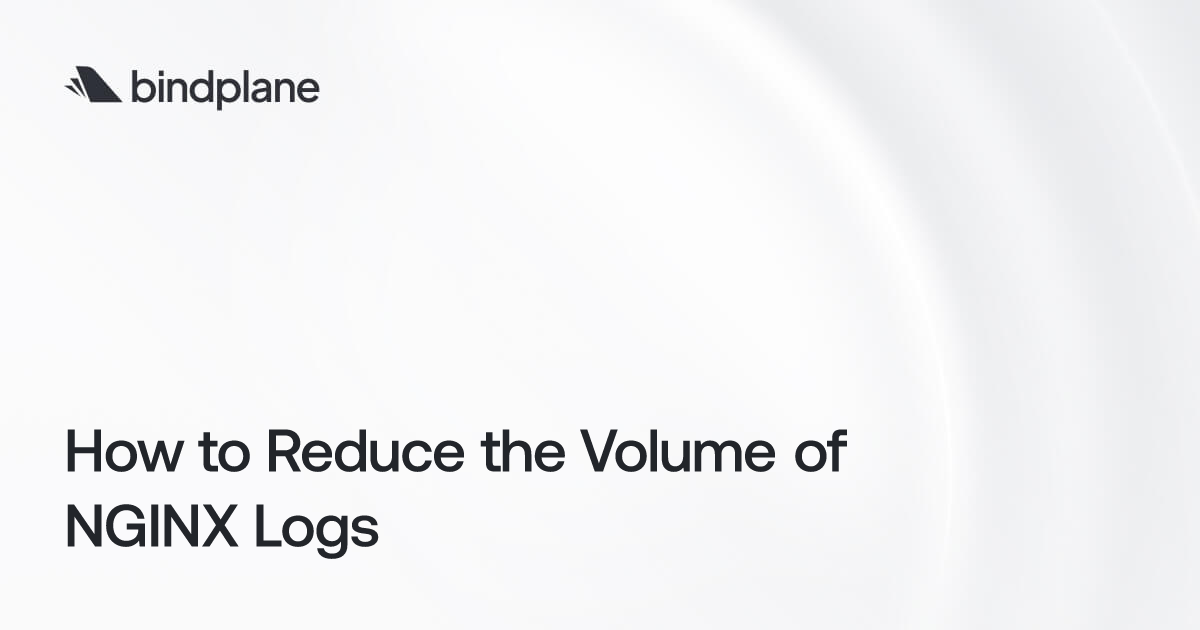 How to Reduce the Volume of NGINX Logs